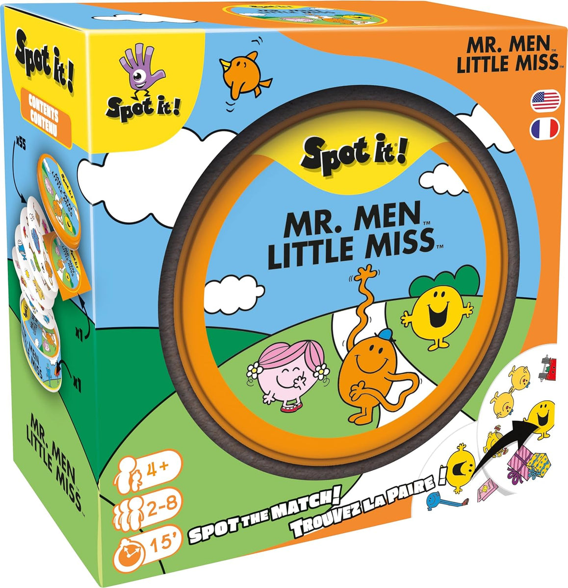 GM SPOT IT MR. MEN AND LITTLE MISS (DOBBLE) – The Discovery Hut
