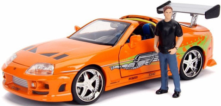 DC 1:24 FF BRIAN'S TOYOTA SUPRA ORANGE W/ BRIAN – The Discovery Hut