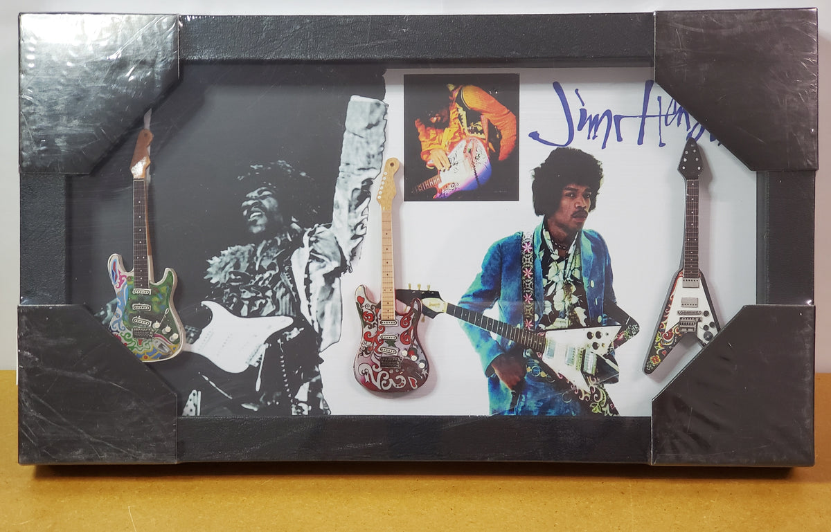 MINI GUITARS SHADOW BOX MED RECT JIMI HENDRIX 1 – The Discovery Hut