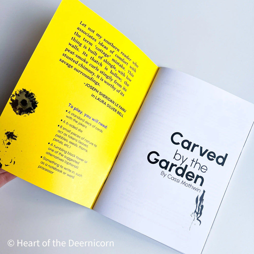 GM RPG BOOK CARVED BY THE GARDEN – The Discovery Hut