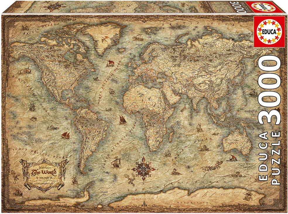 PZ 3000 ED MAP OF THE WORLD – The Discovery Hut